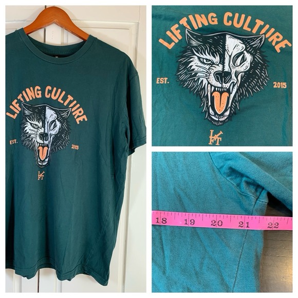 Shirts | Lifting Culture Alpha Wolf T Shirt L Muscle Fitness ...